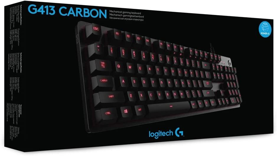 CLAVIER LOGITECH G413 MECHANICAL GAMING KEYBOARD CARBONE – LA BOUTIK de ...